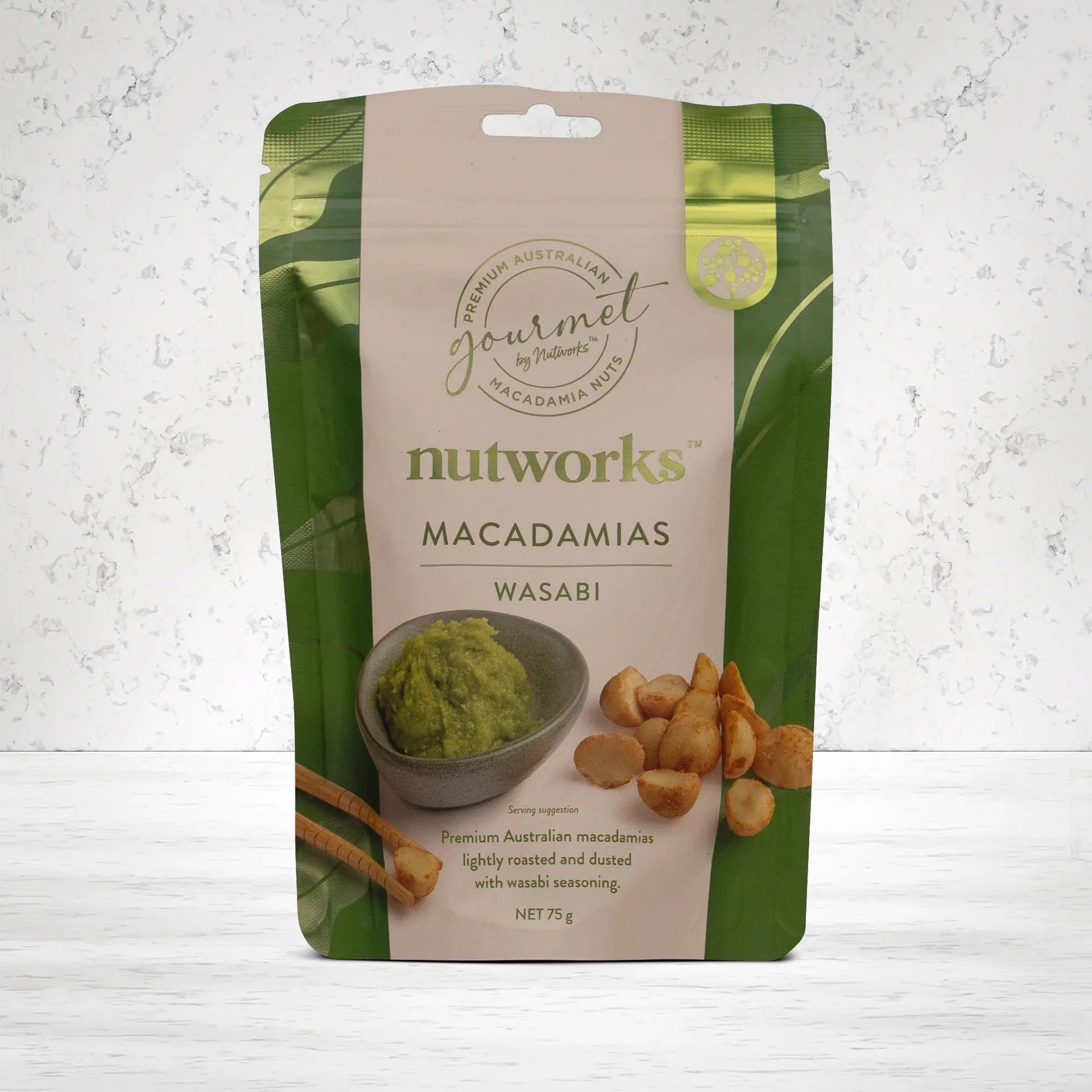 Nutworks Macadamia Wasabi 75 grams